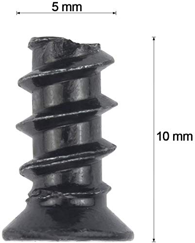 Persberg 100pcs Computer Cooling Fan Mount Screws, M5x10 Black Computer PC Case Fan Screws Black for 70mm, 80mm, 90mm, 92mm, 120mm, 140mm PC Cooling Fan Mount Screws- Screw kit (FANSCREW)(120-19)