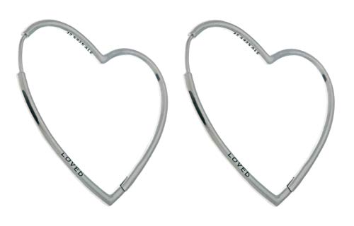 Pandora Asymmetric Hearts Of Love Silver One Size Earring 297847