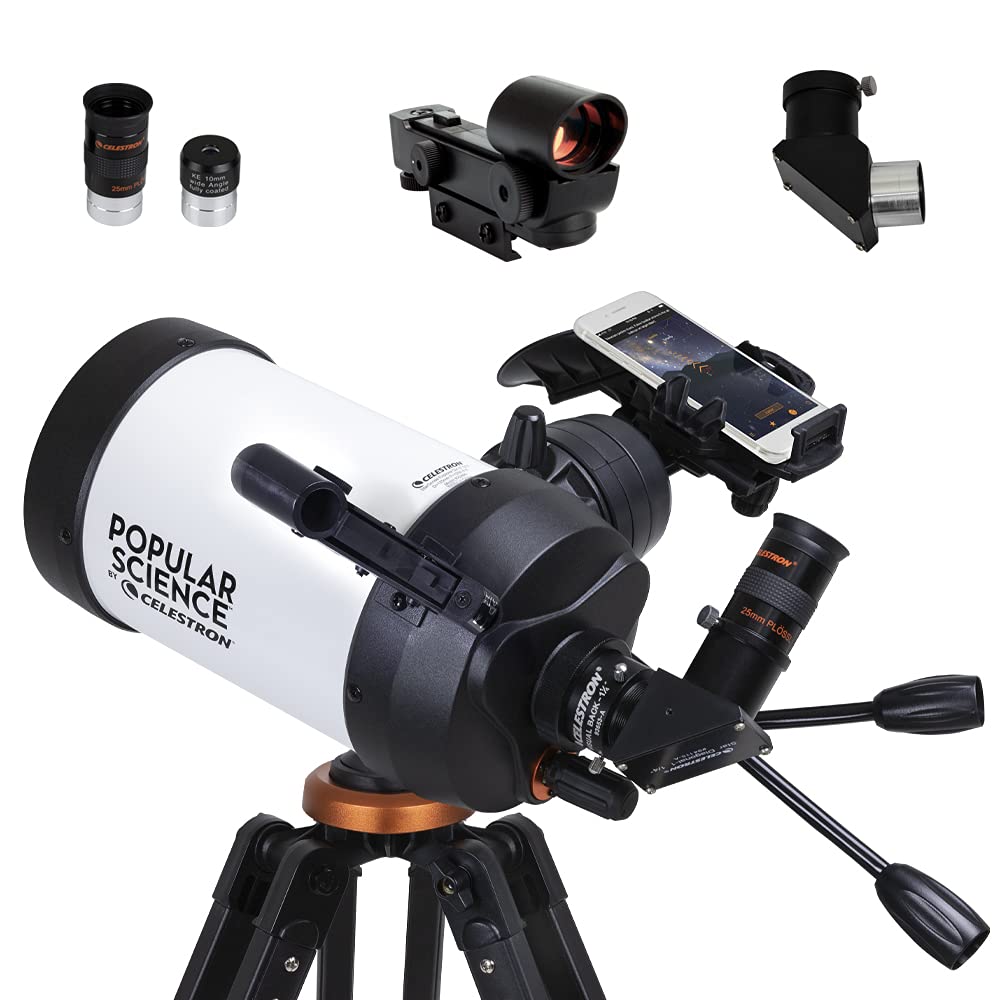 Popular Science StarSense Explorer DX 5” Smartphone App-Enabled Telescope - Works with StarSense App to Help You Find Stars, Planets & More - Schmidt-Cassegrain Telescope - iPhone/Android Compatible