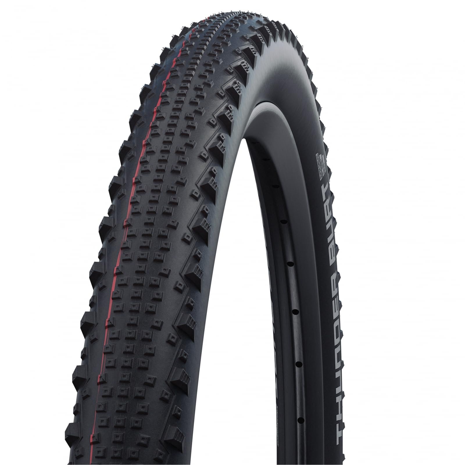 Schwalbe - Thunder Burt MTB and Cross Folding Clincher Bike Tire | 29 x 2.1 | Evolution Line, Snakeskin, Addix SpeedGrip | Black