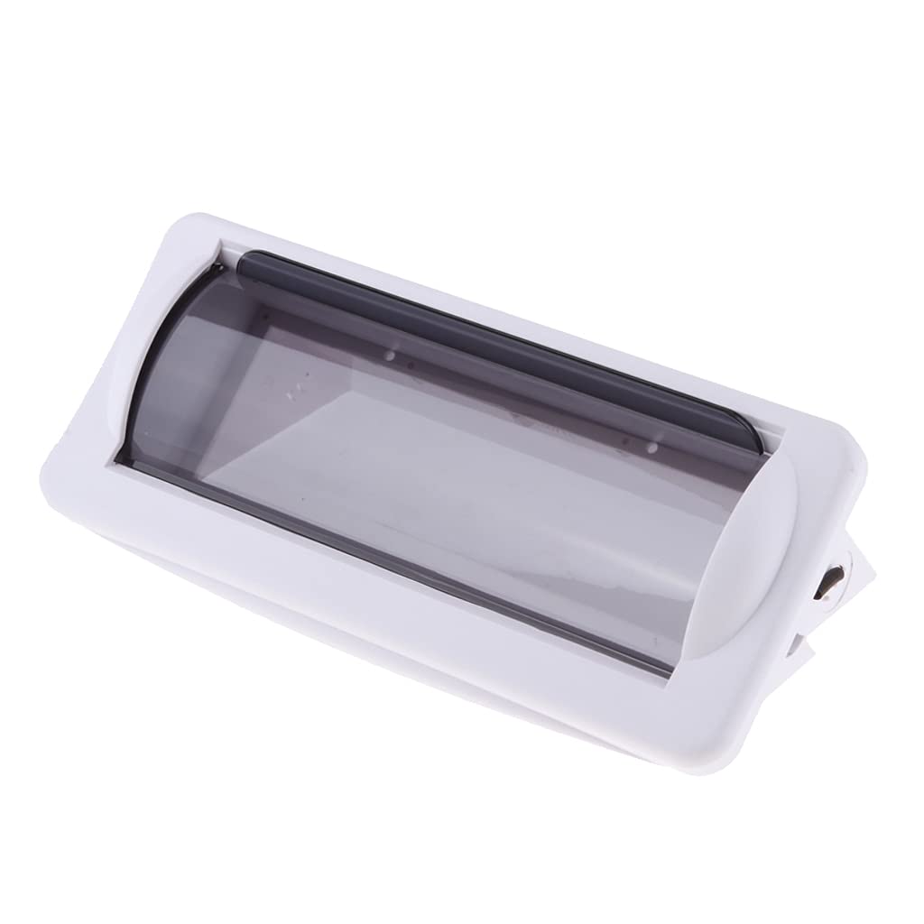TTRS Store Universal Marine Boat Car Radio Shield Waterproof Cover, Stereo Housing Case Splash Guard, White