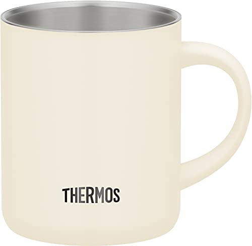 Thermos JDG-451C MWH Vacuum Insulated Mug, 15.2 fl oz (450 ml), Milk White