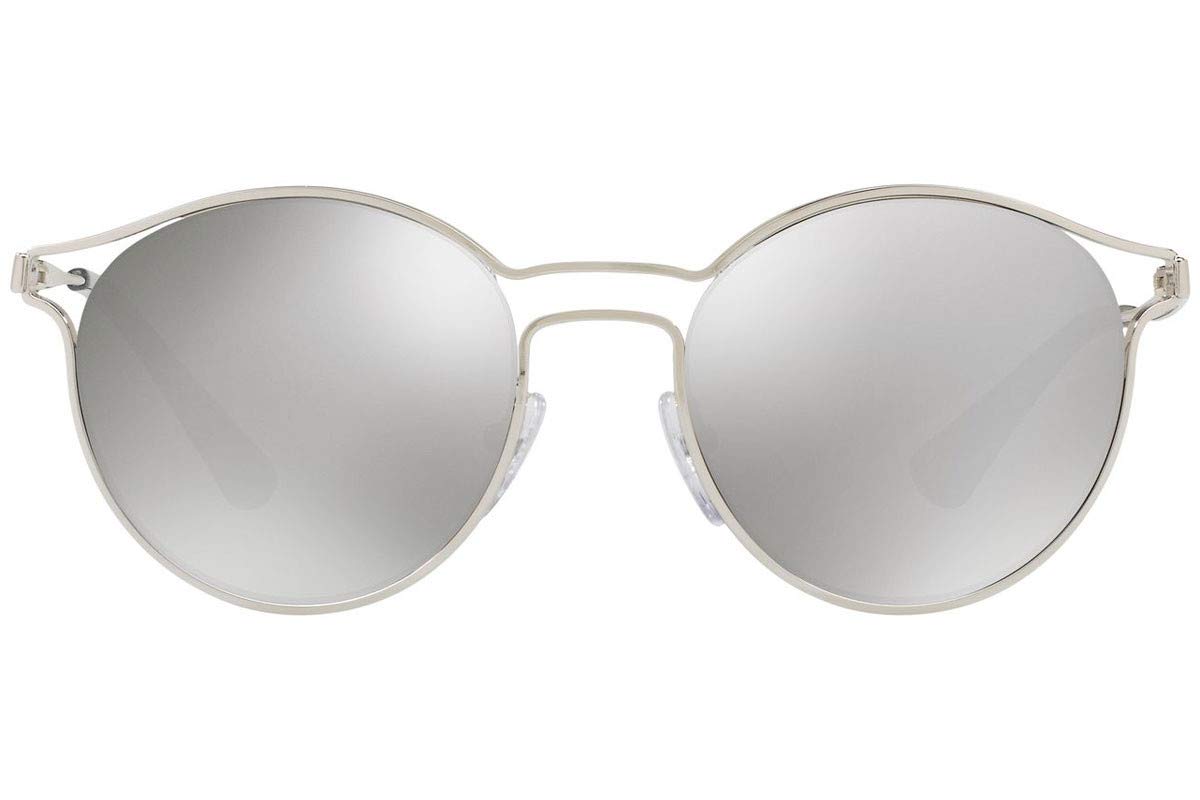 Prada Women's 0PR 62SS Silver/Light Grey/Mirror Silver