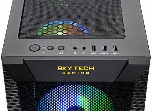 Skytech Gaming Skytech Chronos Gaming PC Desktop β Intel Core i5 12600K 3.7 GHz, NVIDIA RTX 3080, 1TB NVME SSD, 16GB DDR4 RAM 3200, 850W Gold PSU, 11 AC Wi-Fi, Windows 11 Home 64-bit