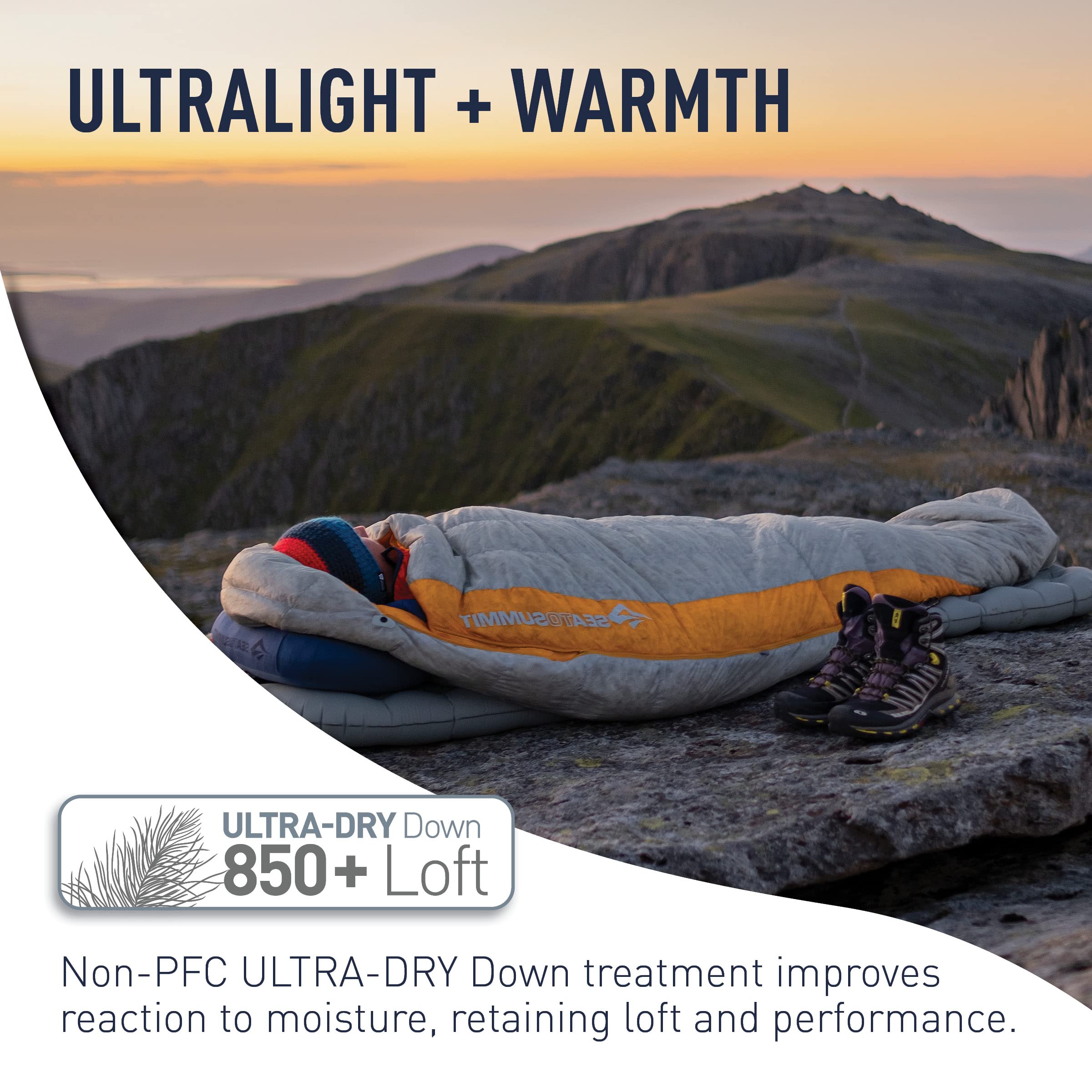 Sea to Summit Spark Ultralight Down Sleeping Bag, 5-Degree, Long