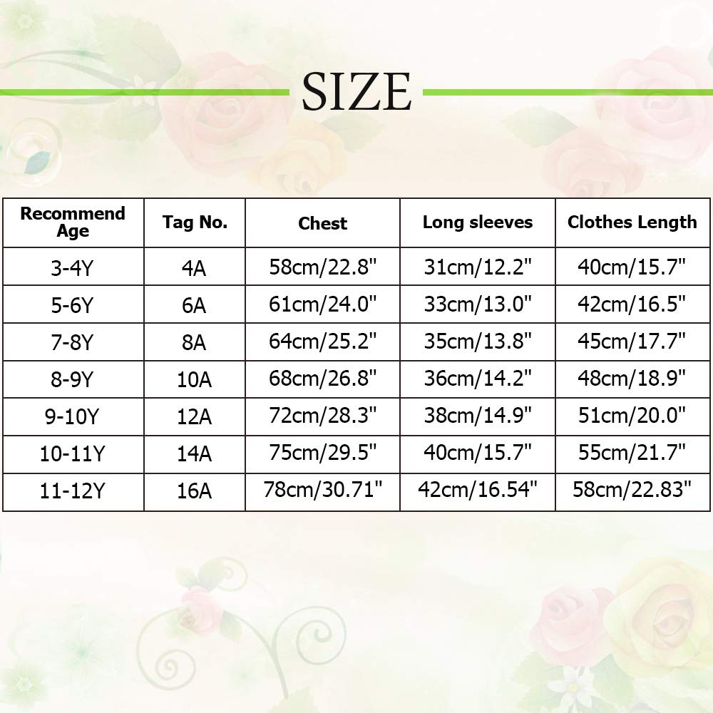 TFJH E Girls Swim Shirt Long Sleeve Rash Guard Suit UV 50+ Sunsuits Swimwear Swim Top Yellow 8A
