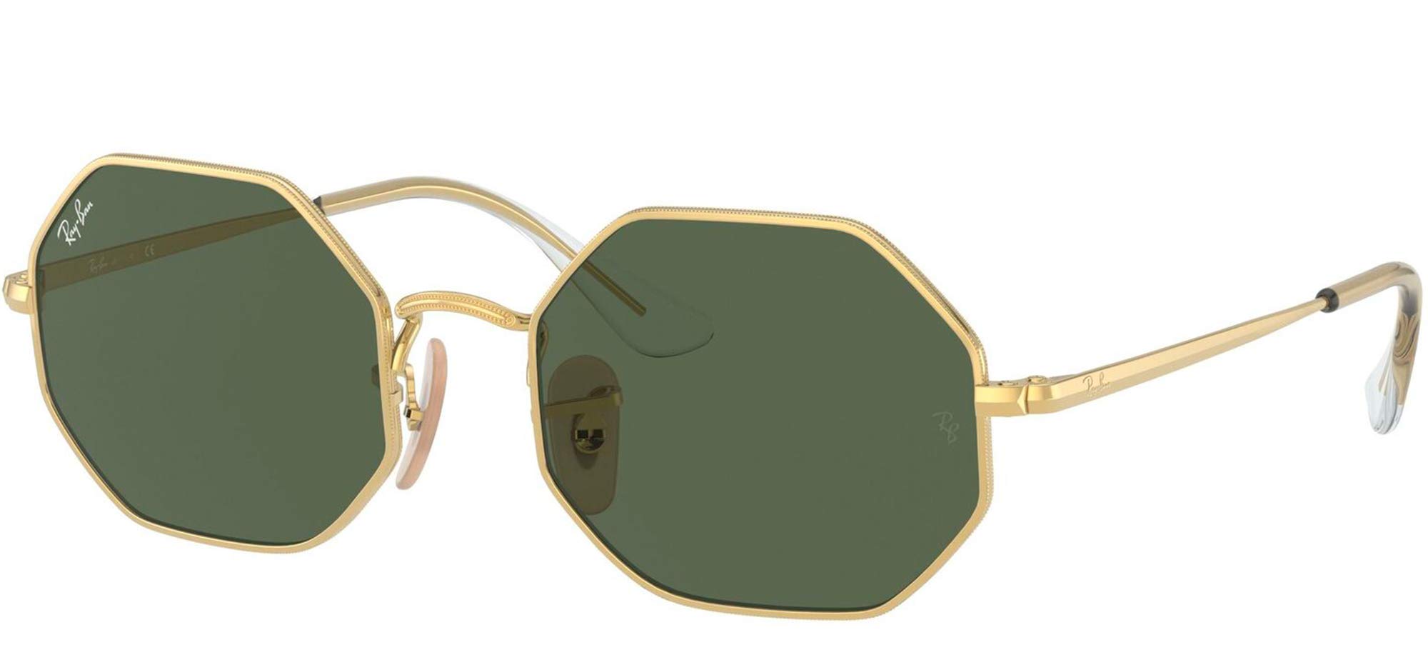 Ray-Ban Junior Kids' RJ9549S Rectangular Sunglasses, Arista/Dark Green, 48 mm