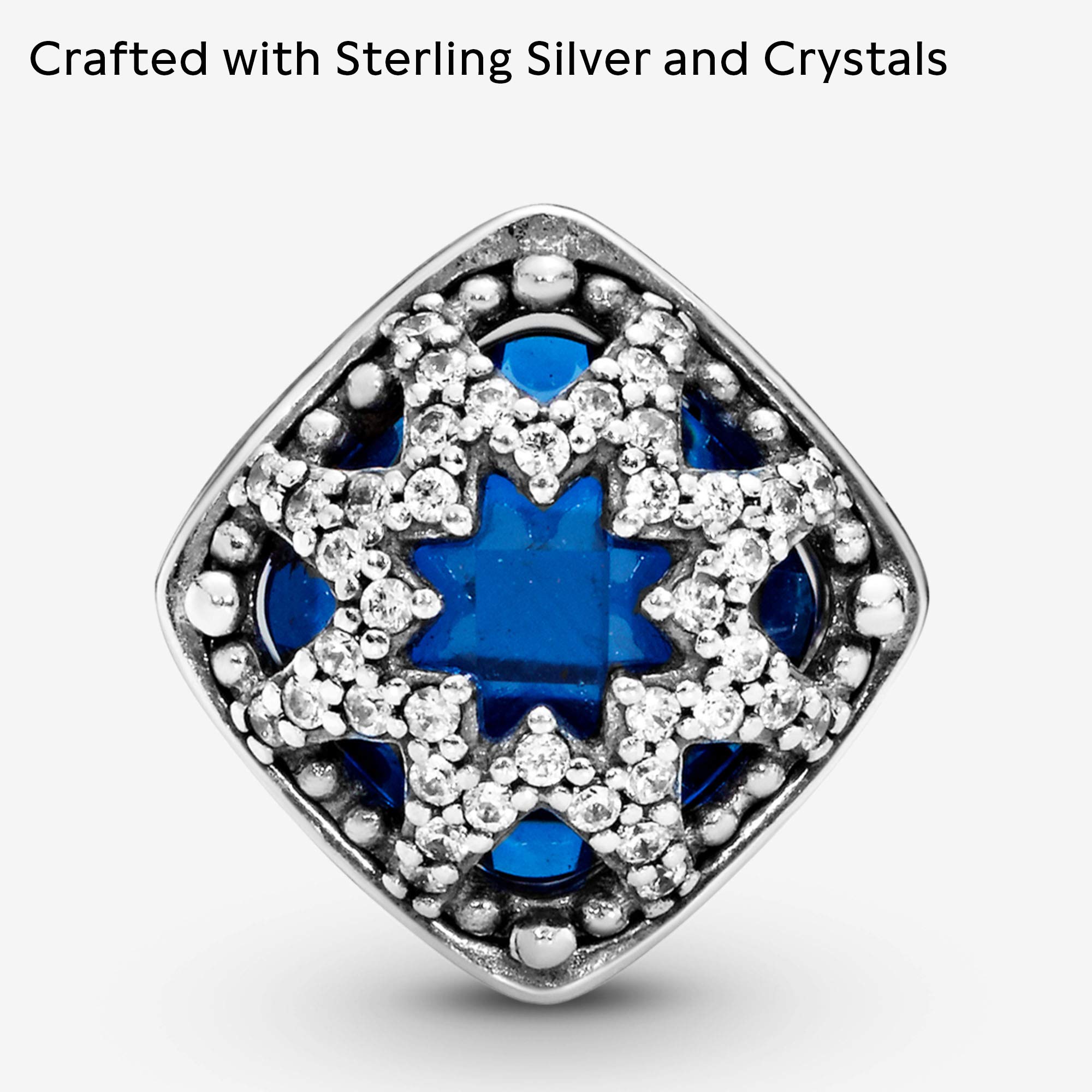Pandora Jewelry Glacial Beauty Crystal and Cubic Zirconia Charm in Sterling Silver