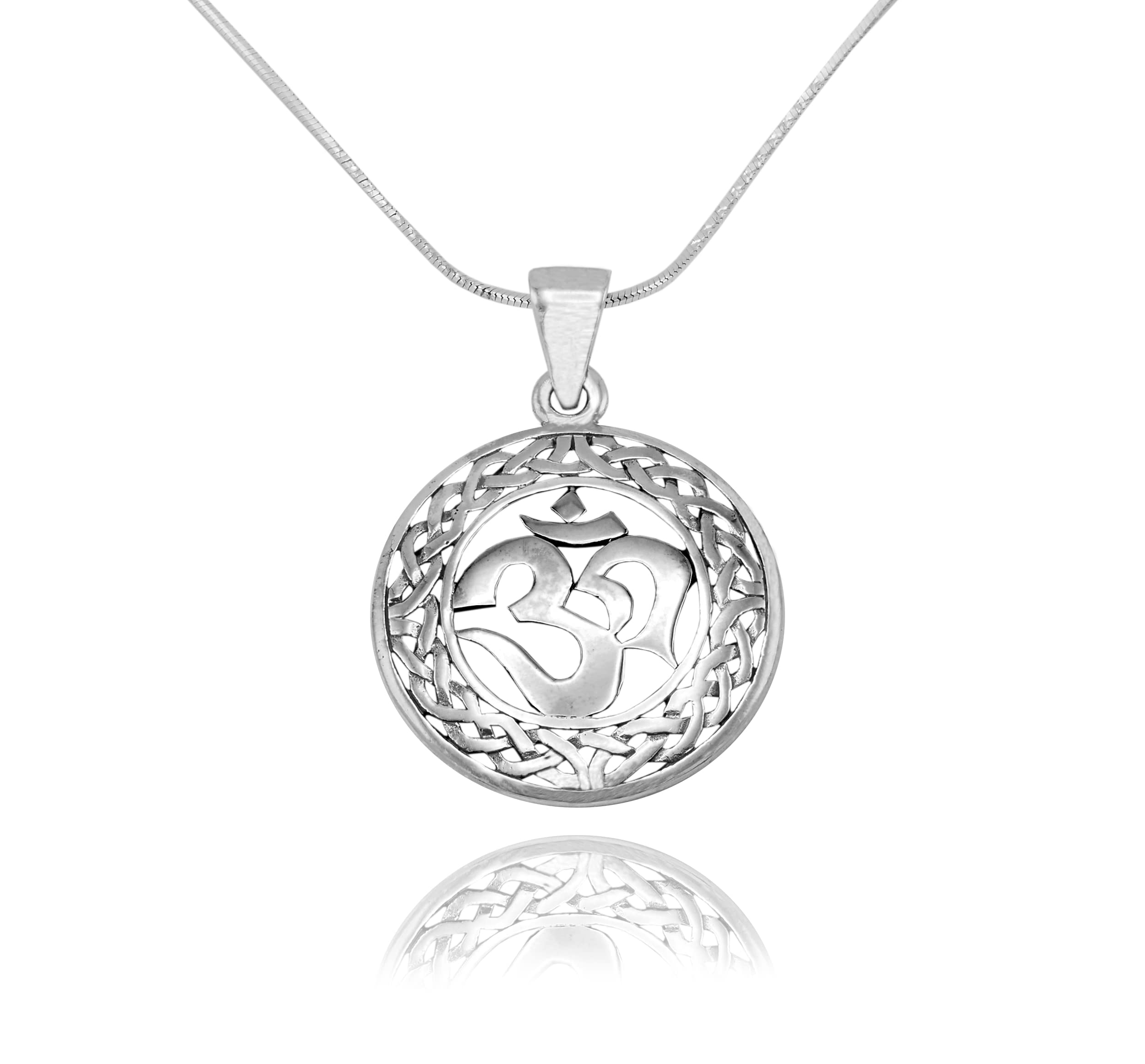quan jewelry Yoga Necklace Om Pendant, Inspirational Gifts for Women