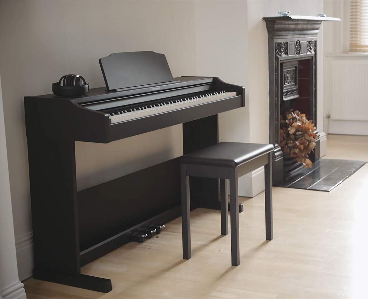 Roland RP102 88-key Weighted Keyboard Digital Piano with Bluetooth, Black