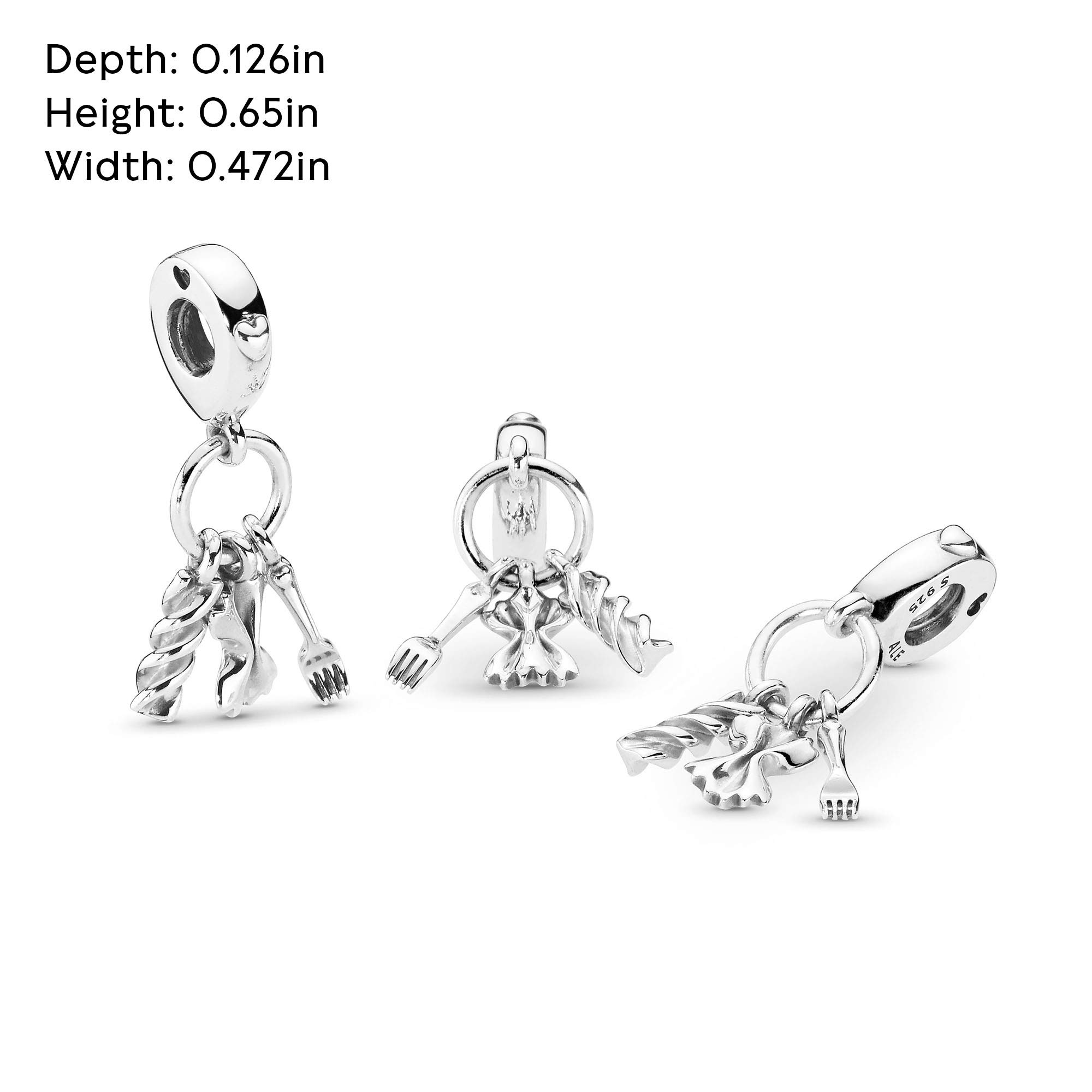Pandora Jewelry Love Pasta Sterling Silver Charm