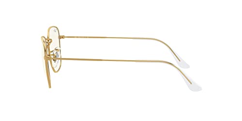 Ray-Ban RB3857 Frank Polarized Square Glasses, Legend Gold/Clear to Grey Photochromic Blue Light Filtering, 51 mm