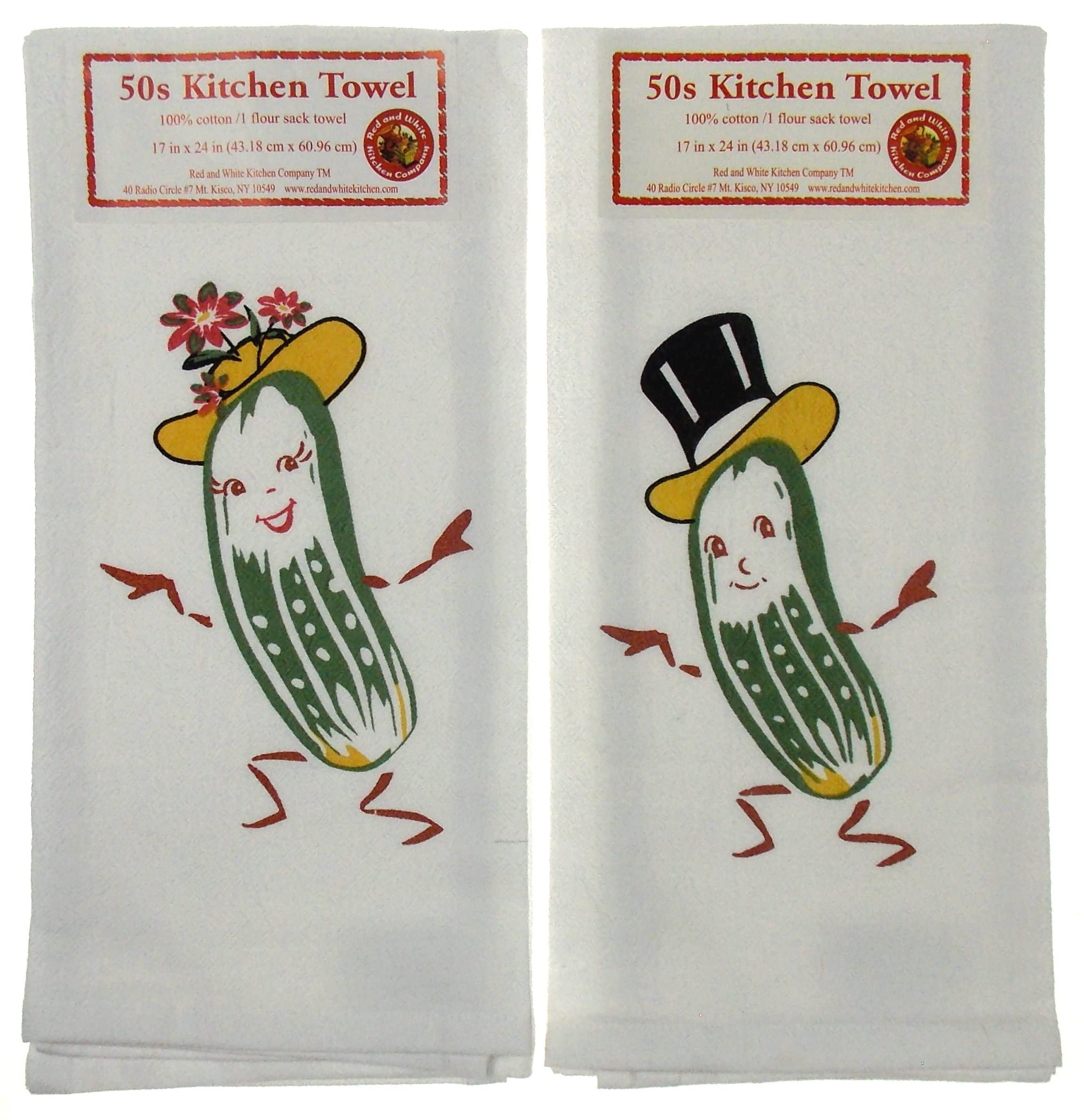Yodeling Pickle Bundled with a Mr Pickle & Mrs Pickle Kitchen Towel