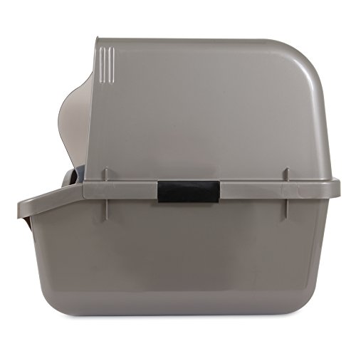 Petmate 22793 Retracting Litter Pan, Brushed Nickel