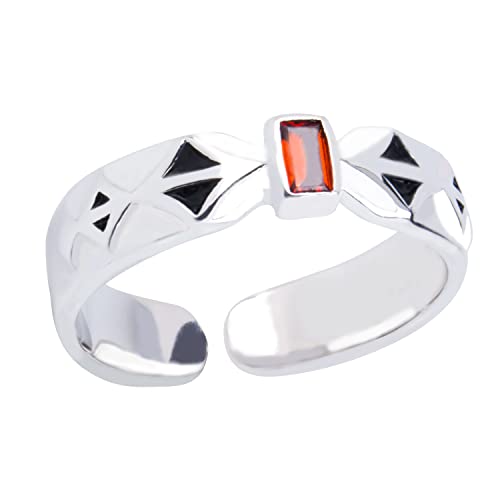 TWINKANIME Apocrypha Saber Fate of Siegfried Black S925 Ring for Men for Women Cosplay Jewelry Anime Accessory High Durability Adjustable