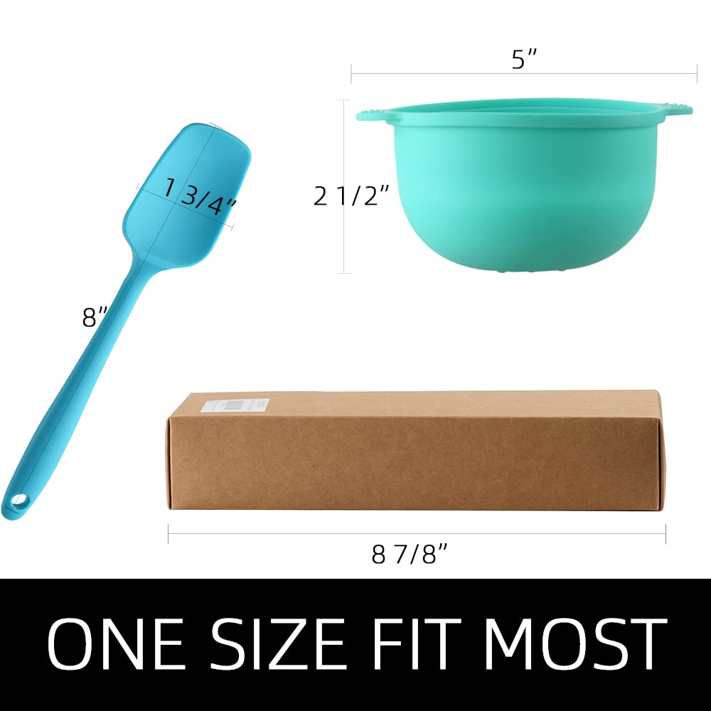 Replacement Wax Pot for Wax Warmer, Non-stick Wax Bowl and Spatulas Set, Reusable & Removable Wax Pots and Scraper for All Kinds of 500ml Wax Heater Machine.