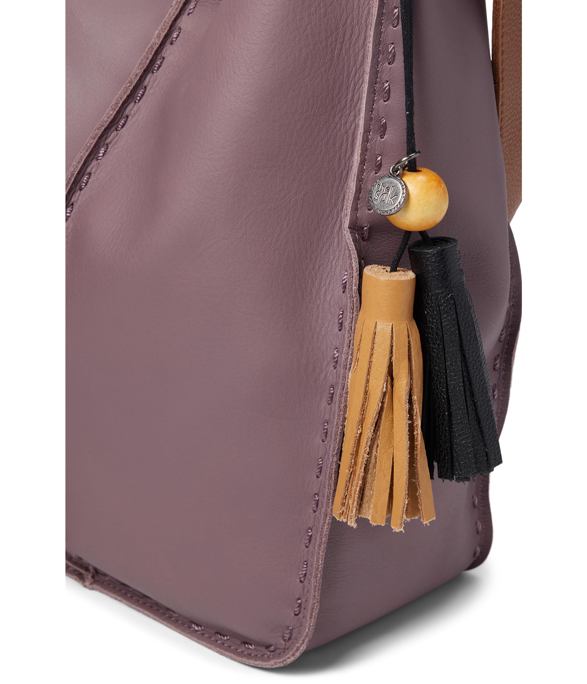 The Sak Los Feliz Crossbody Bag in Leather, Large, Unlined Purse with Single Adjustable Shoulder Strap