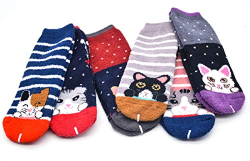 Women’s Trouser Socks, Opaque Stretchy Nylon Knee High, Many Colors Shoe Socks Yoga Socks with Grips for Women Pack