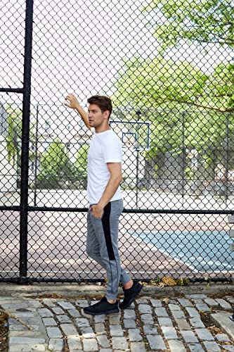 X Game Time 3 Pack Men Sweatpants, Athletic and Casual Fleece Joggers Men with Side Panel Closed Bottom