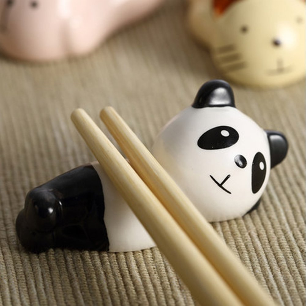Yooce Cartoon Animal Chopstick Rest Spoon Holder Knife Stand, Set of 4