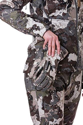 Prios Dionla Gloves - Insulated Women’s Hunting Accessory, Veil Cumbre Camouflage, Waterproof, Touch Screen Compatible