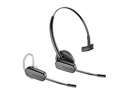 Polycom Compatible Plantronics CS540 VoIP Wireless Headset Bundle with Electronic Remote Answer|End and Ring alert (EHS) for IP 335 430 450 550 560 650 670 | VVX 300 310 400 410 500 600 1500