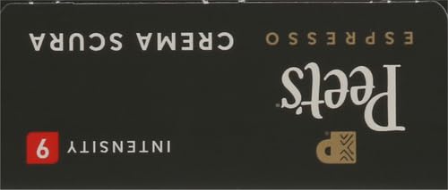 Peet's Coffee, Medium Roast Espresso Pods, Crema Scura Intensity 9, 10 Count (1 Box of 10 Espresso Capsules)