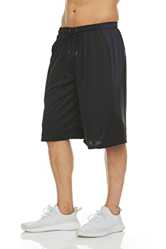X Game Time- 4 Pack Basketball Shorts Men, Active Quick Dry Workout Men Shorts with Pockets and Elastic Waistband