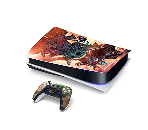 PEYANZ P.S.5 Skin for Console(Disk Edition) and Controllers Vinyl Sticker, Durable, Scratch Resistant, Bubble-Free