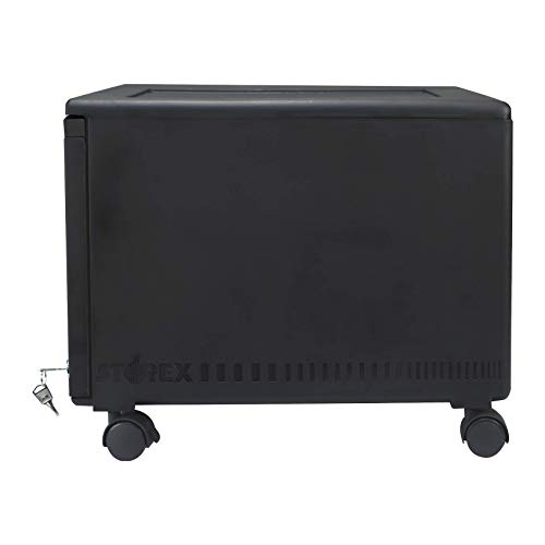 Storex 61264A01C File Cabinet, 1-Pack, Black