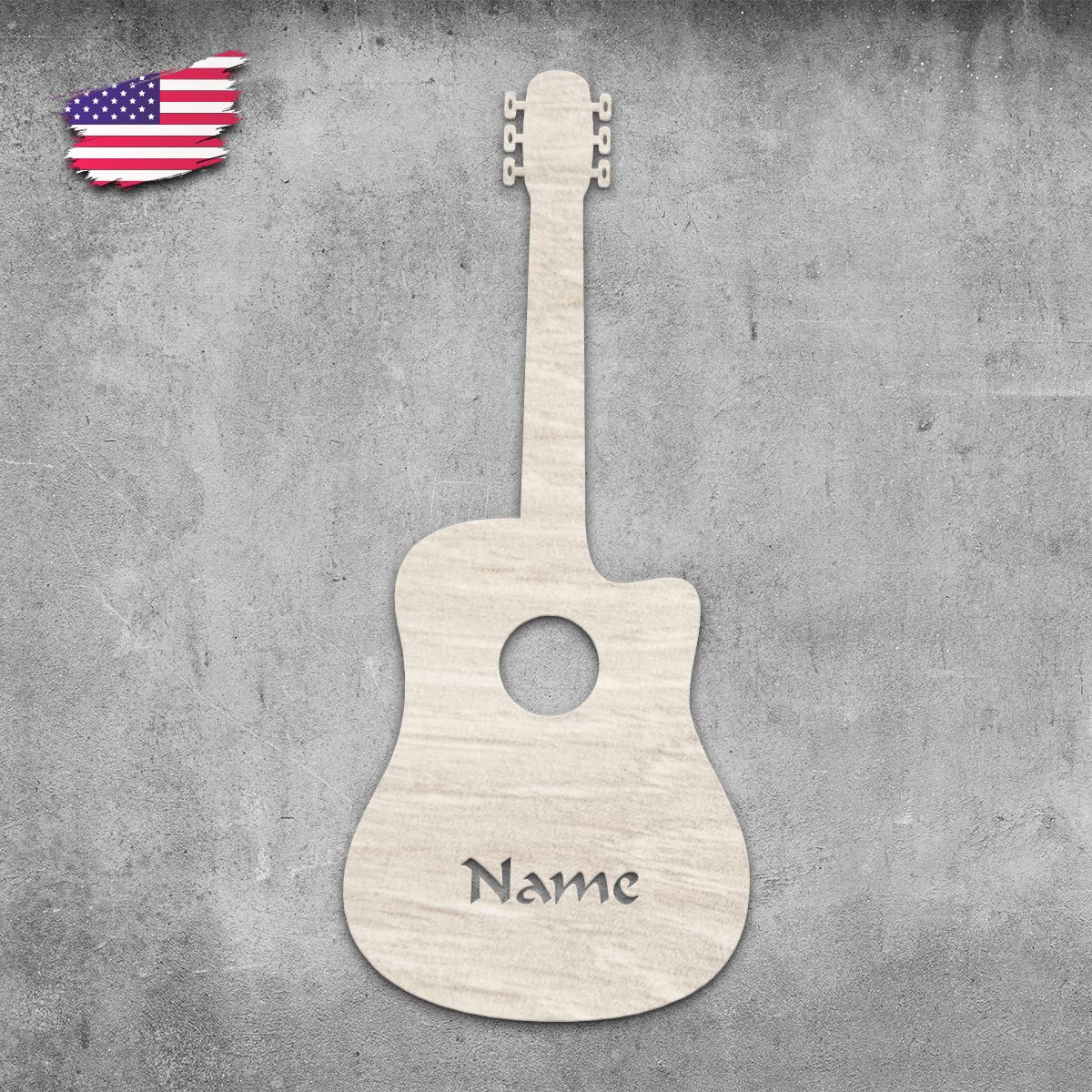 Personalized Unique LED Wall Hanging Guitar Light β Personalized with Name for Music Fans, Men, Women, Music Teacher - Guitar Player Gifts