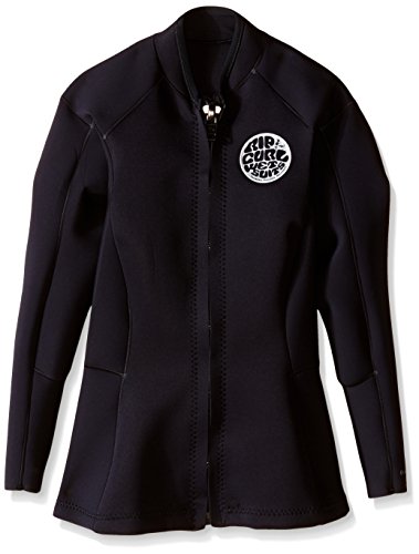 Rip Curl Women's Dawn Patrol Long Sleeve Jacket, Black, Size 6
