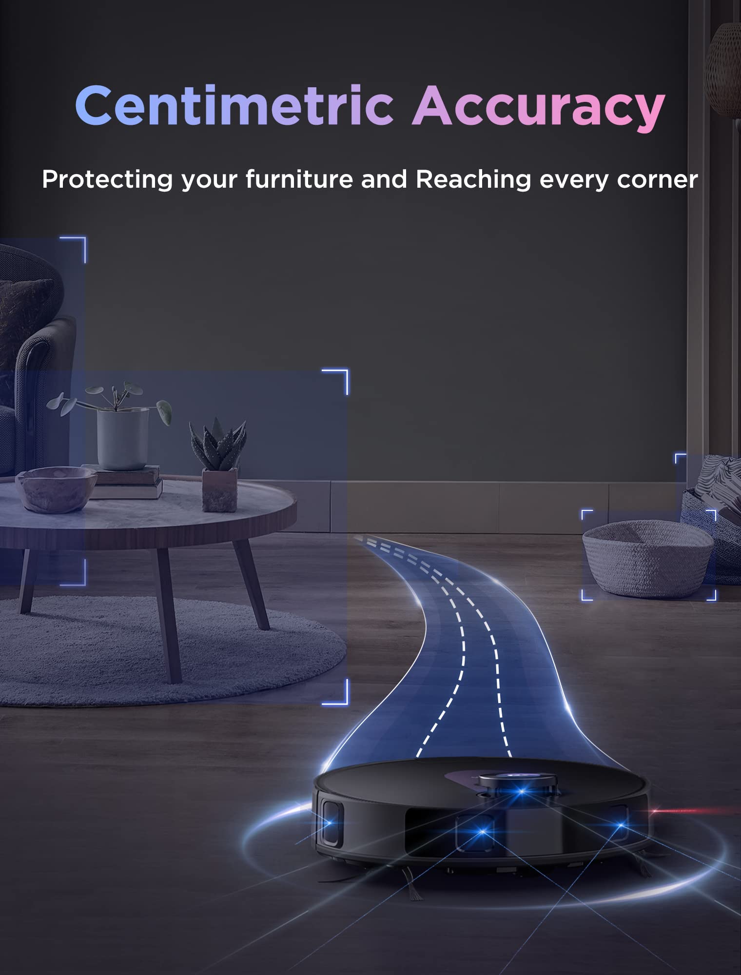 OBODE Robot Vacuum and mop Combo, 4000Pa Suction, LDS Navigation, Robotic Vacuum Cleaner with Carpet Detection, 180mins Runtime, Perfect for Pet Hair, Compatible with APP/Alexa, A8