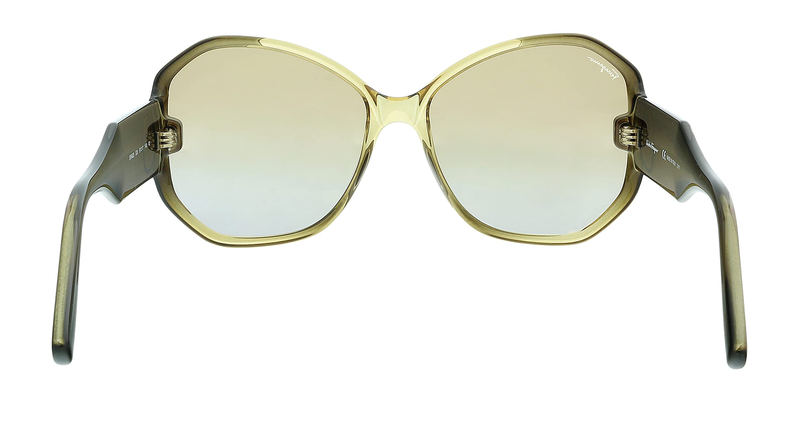 Salvatore Ferragamo Geometric Sunglasses SF942S 326 Khaki 61mm 942