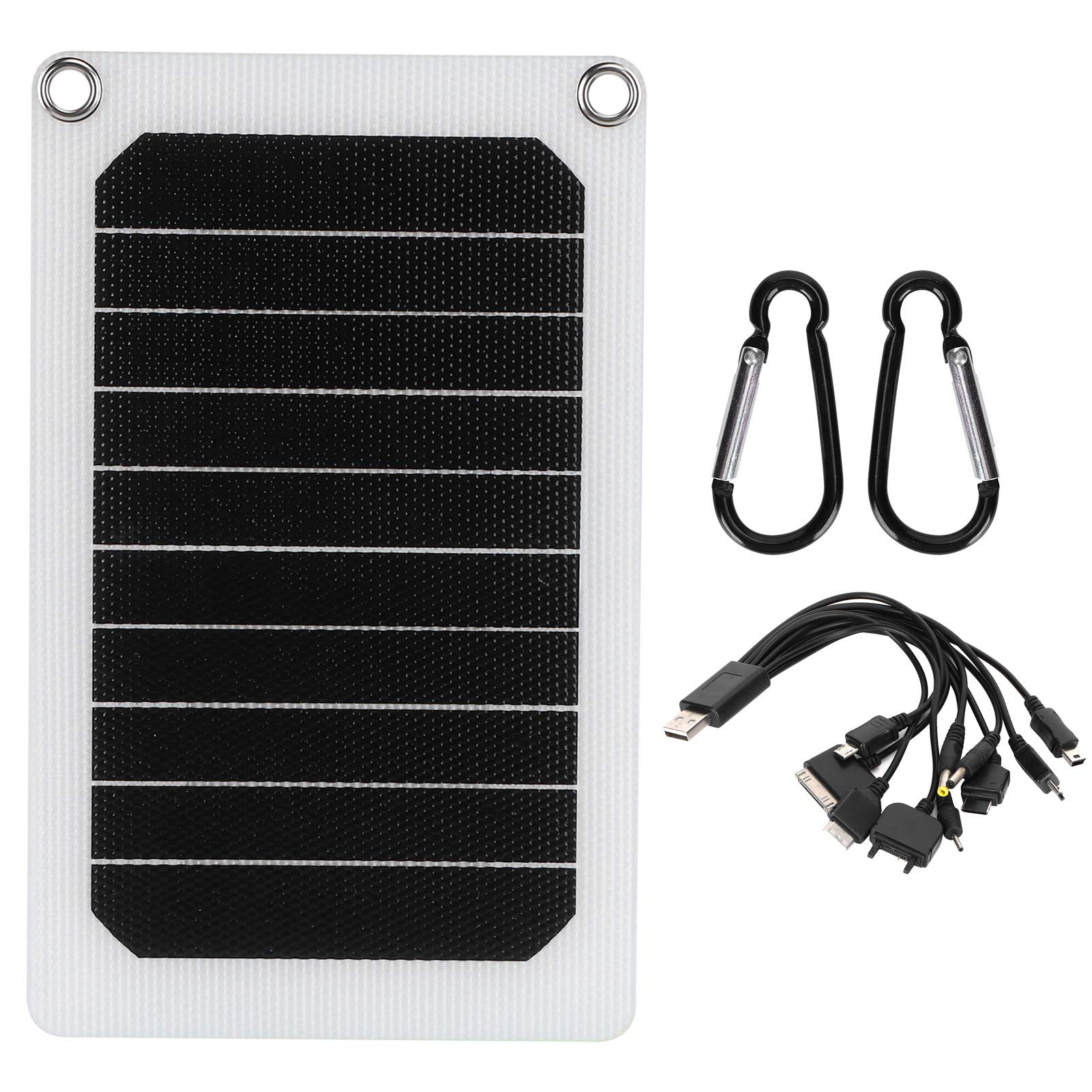 Portable Solar Panel Charger Monocrystalline 6W 6V - Efficient Outdoor Charging with Restart Function - Ideal Solar Power Bank and Cell for On The go Energy