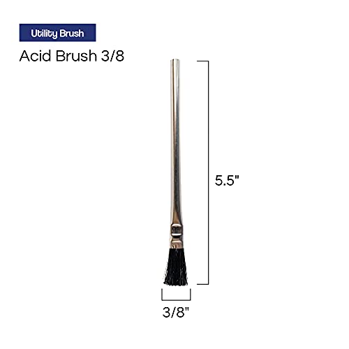Pro Grade - Acid Brushes - 36 Count 3/8 Inch Boar Hair Acid Flux Brushes