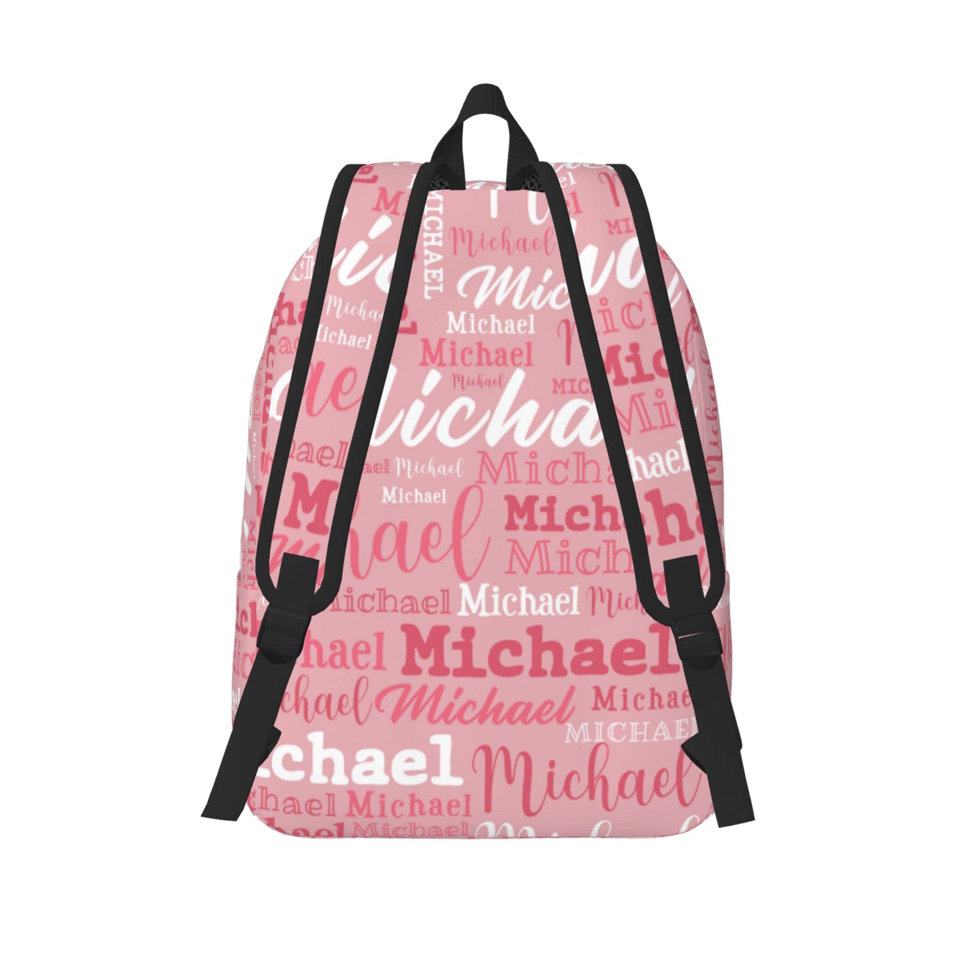 sewbuapo Custom Backpack with Name, Personalized Nmae School Backpack for Boys Girls, Customized 17Inch Student Bookbag with Lunch Bag Pencil Case for Travel, Work and School