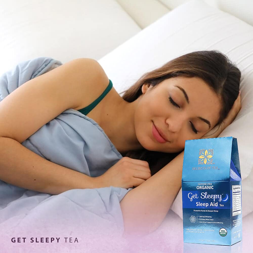 Secrets Of Tea Relaxation Tea - Natural USDA Organic Caffeine-Free Herbal Tea with Lavender, Chamomile Herbal Tea - 20 Count(1 Pack)
