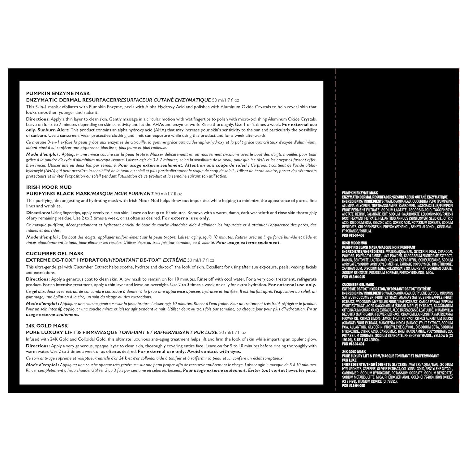 Peter Thomas Roth | Made To Mask 4-Piece Mask Kit | Facial Masks Beauty, Facial Mask Skin Care, 4 Count