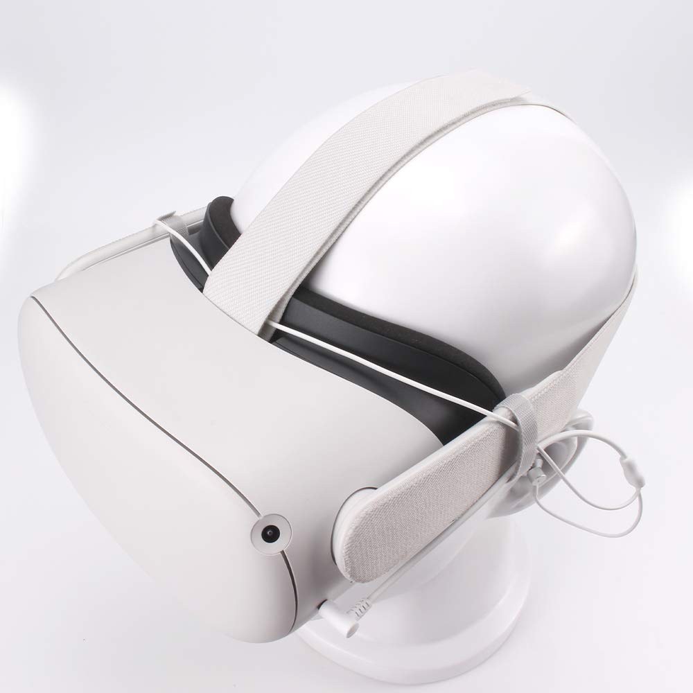 TNE in-Ear Headphones for Meta Quest 2 | HiFi Earphones Earbuds for Oculus Quest 2 VR Virtual Reality Gaming Headset Custom-Length Cable (White)
