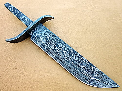Poshland BB-326, Handmade Damascus 10.2 Inches Full Tang Hunting Knife with Damascus Steel Guard -