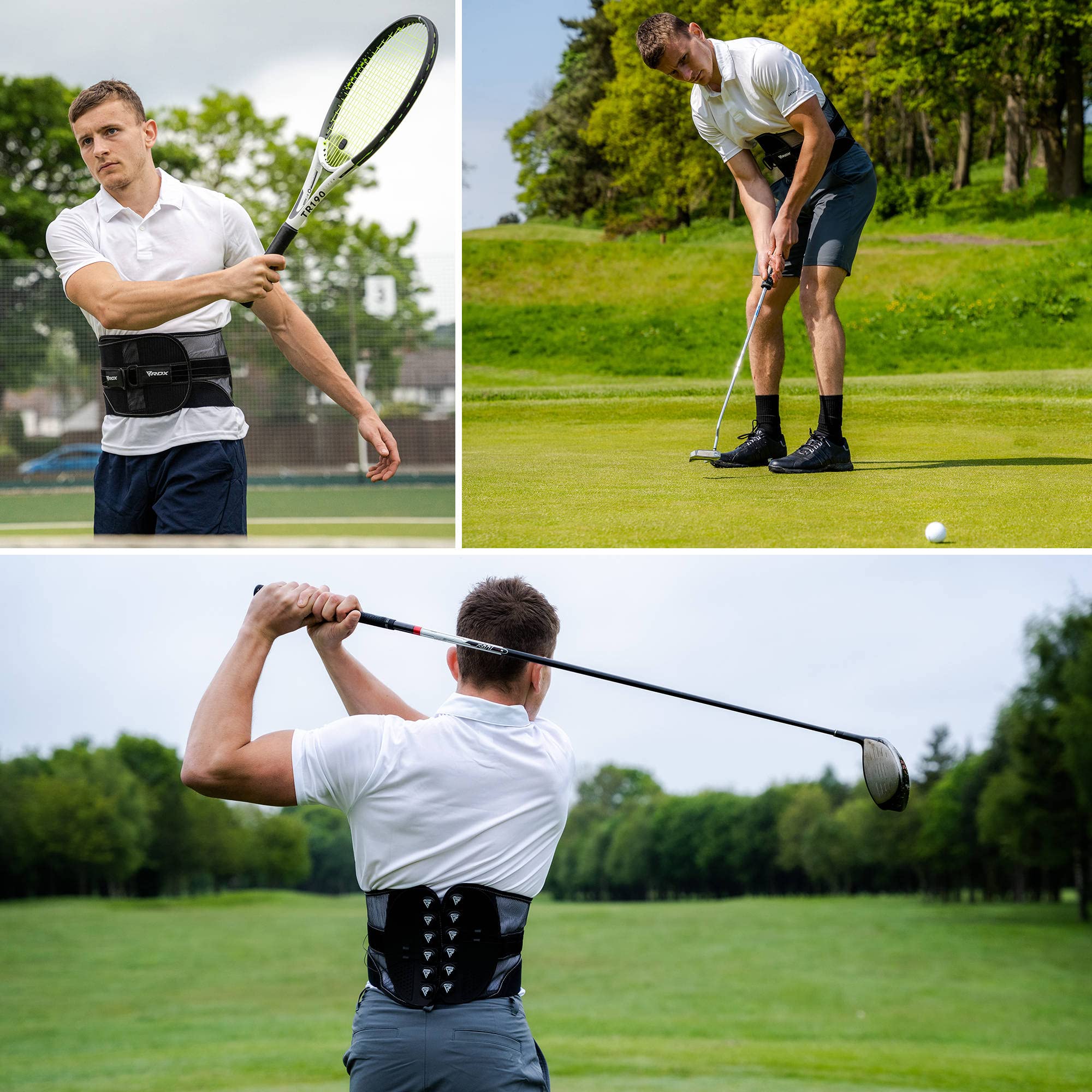 RDX Back Support Belt, Advanced Lace-Pull Mechanism, Breathable Core Lumbar Compression Waist Brace, Dual Adjustable Elasticated Straps, Lower Pain Relief, Men Women