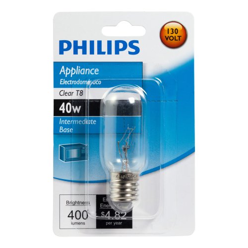 PHILIPS Appliance T8 Light Bulb: 40-Watt, Intermediate Base