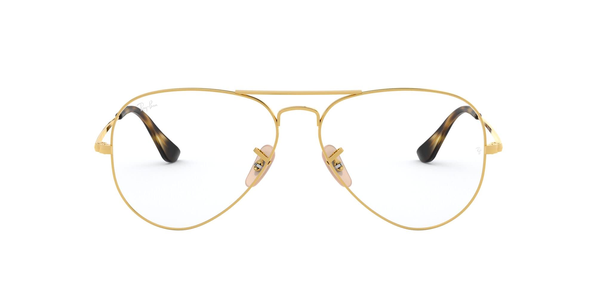 Ray-Ban Rx6489 Aviator Prescription Eyeglass Frames, Arista/Demo Lens, 58 mm