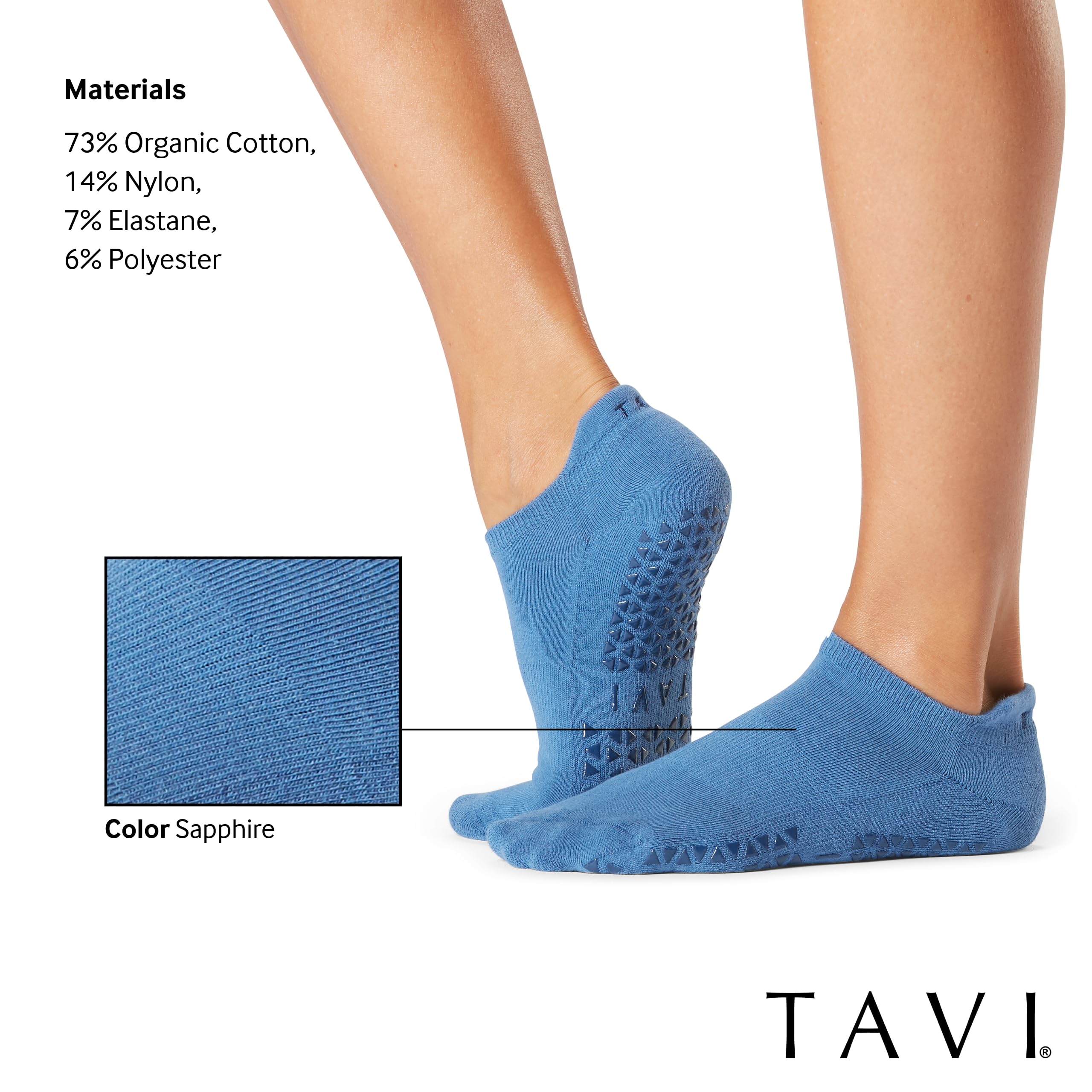 TAVI Women’s Savvy Grip Socks, Multi-Pack - Pilates Socks with Grips for Women, Slipper Socks for Pilates, Yoga, and Ballet