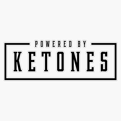 Powered By Ketones Kote Diet Sticker Vinyl Decal Wall Laptop Window Car Bumper Sticker 5"