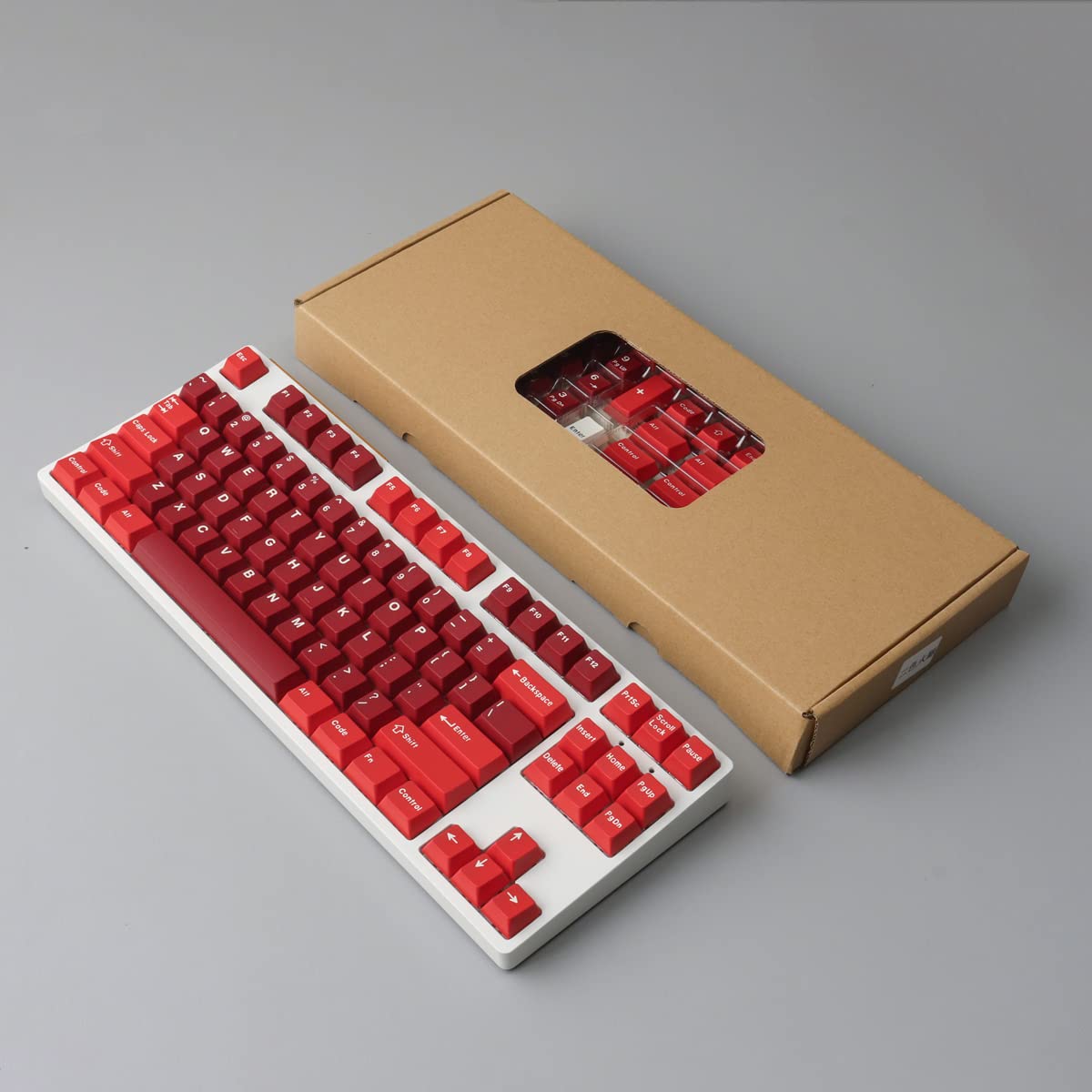 UK Keycaps 169 Keys Jamon Cherry Profile ISO/ANSI Layout 6.25u/7u Suitable for Mechanical Keyboard Keycap GH60 GK64 RK61