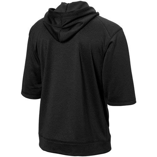 Rawlings Men's Short Sleeve Hoodie, Black, Medium