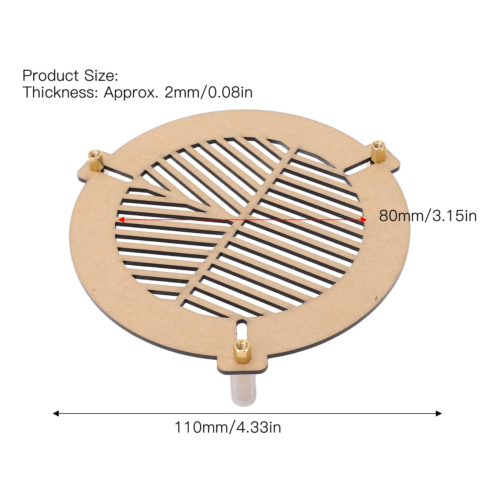 Telescope Focusing Mask Acrylic 3 Screw Sleeve Lightweight, Suitable for Reflector, Refractor, Dobsonians, Mak Cas, SCT, for Telescopes with Outer Diameter 80-110mm