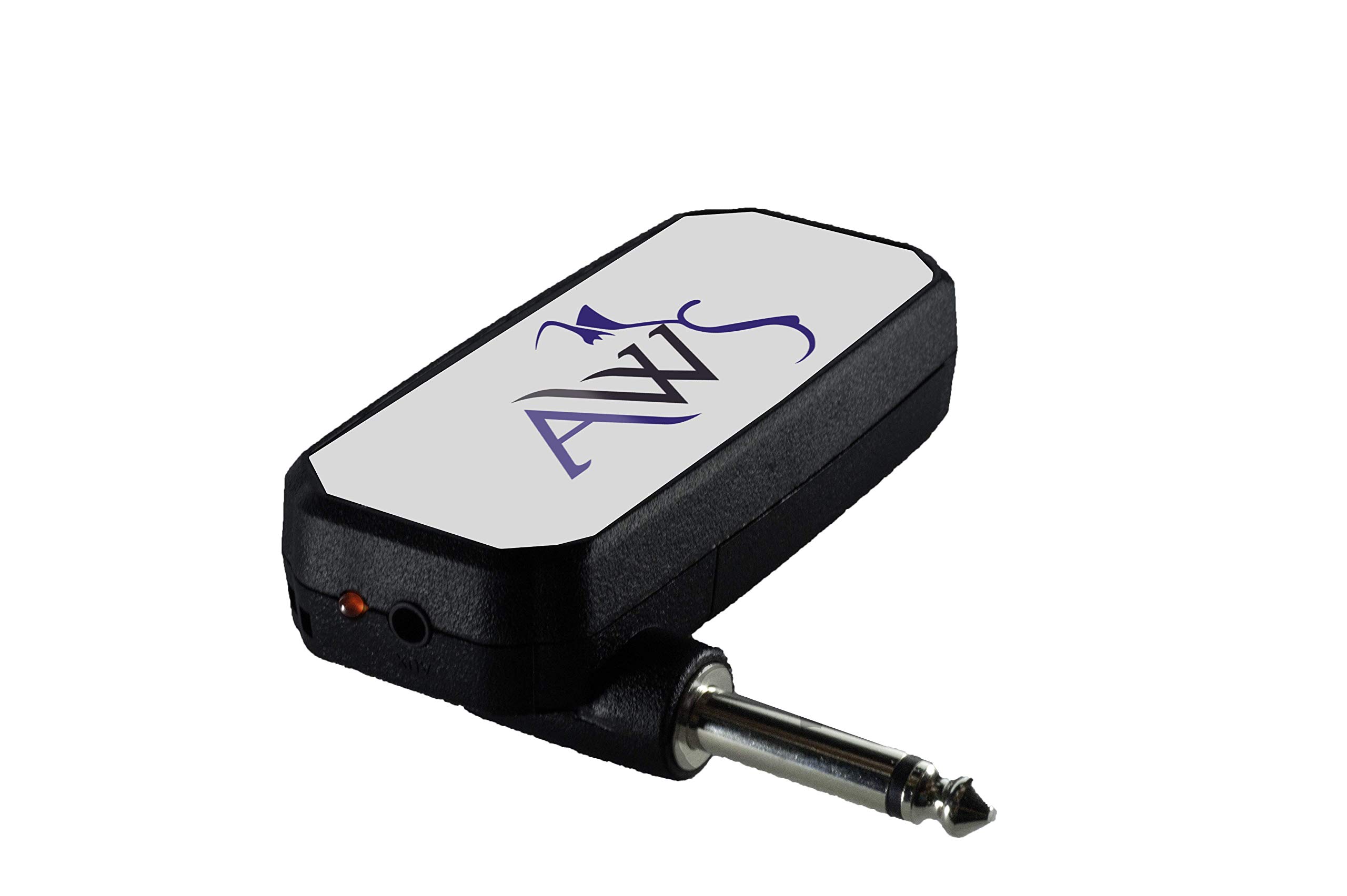 Portable Guitar Headphone Amplifier by AlphaWolff Supply - AUX Cable Connection and Volume Control - Easy to Use Acoustic SoundĀ - Practice and Play Music in Complete Silence